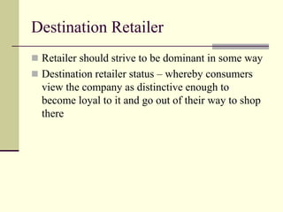 Retail institution by strore based strategy mix | PDF