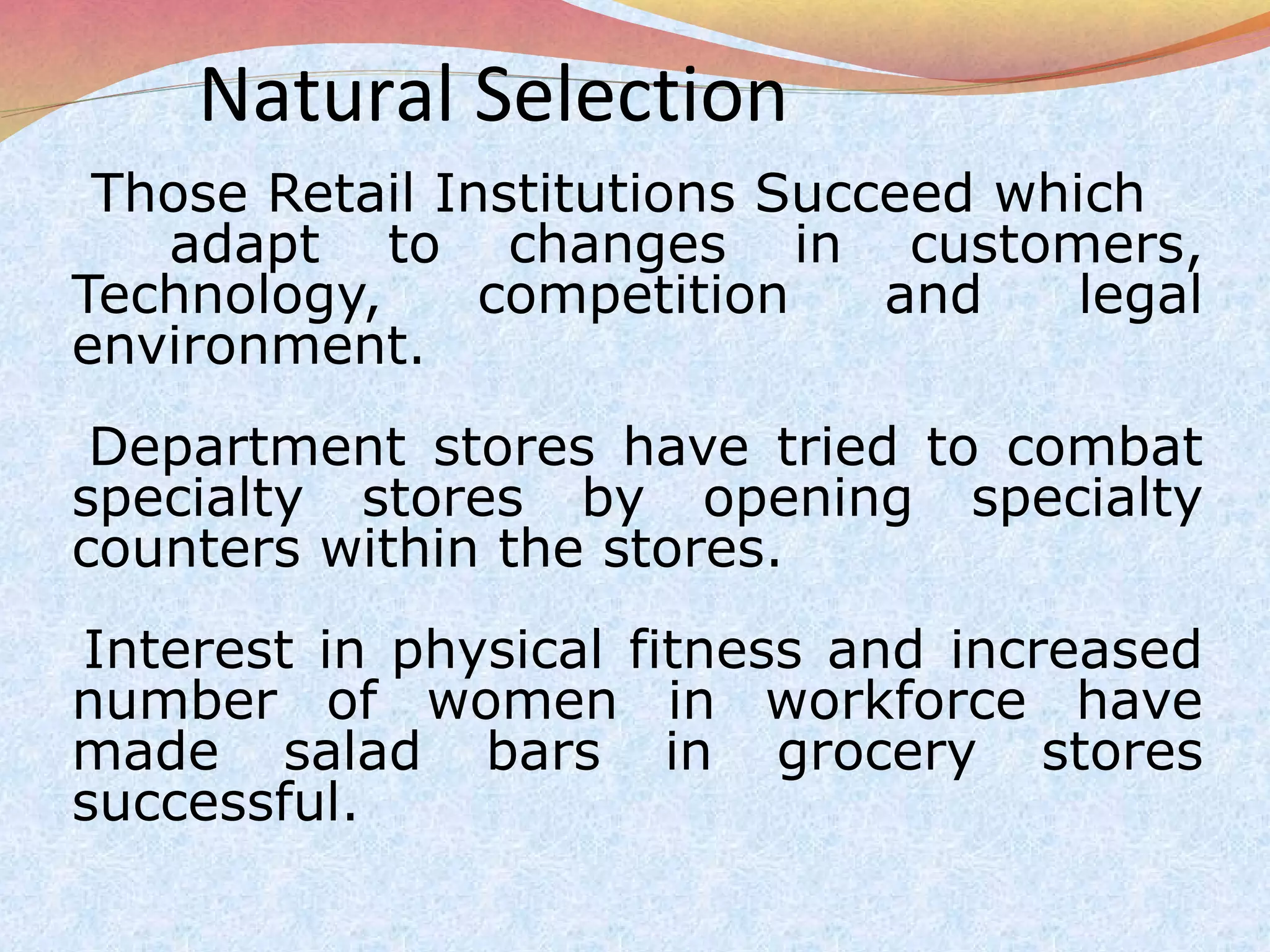 Retail Institutions | PPT