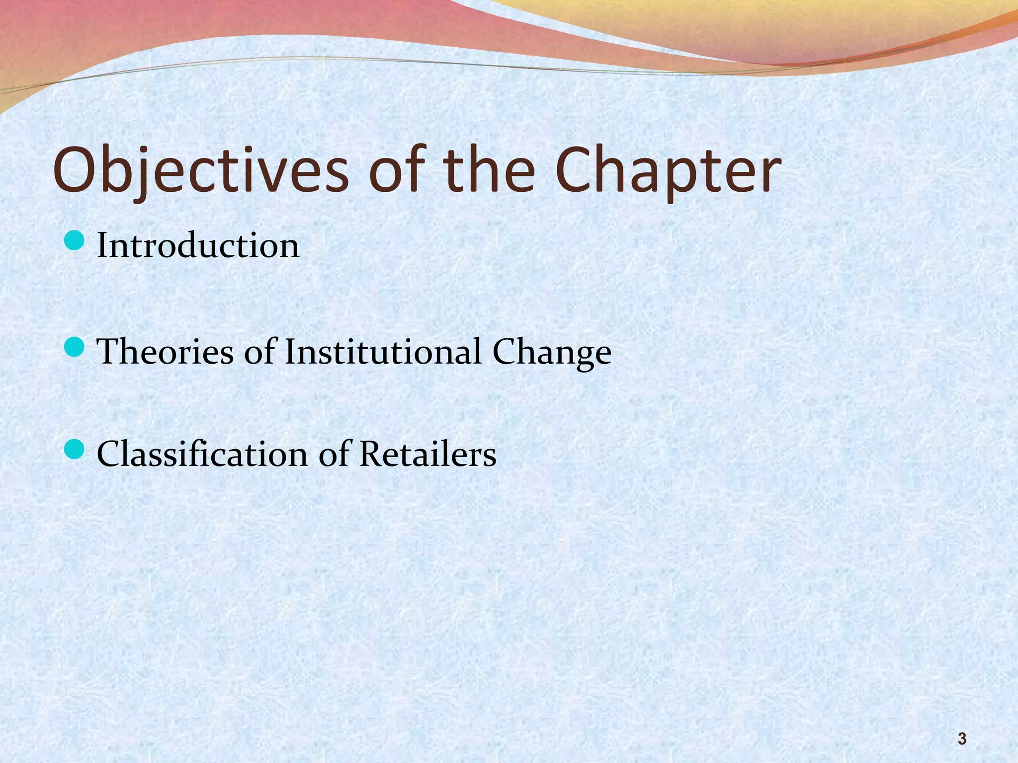 Retail Institutions | PPT