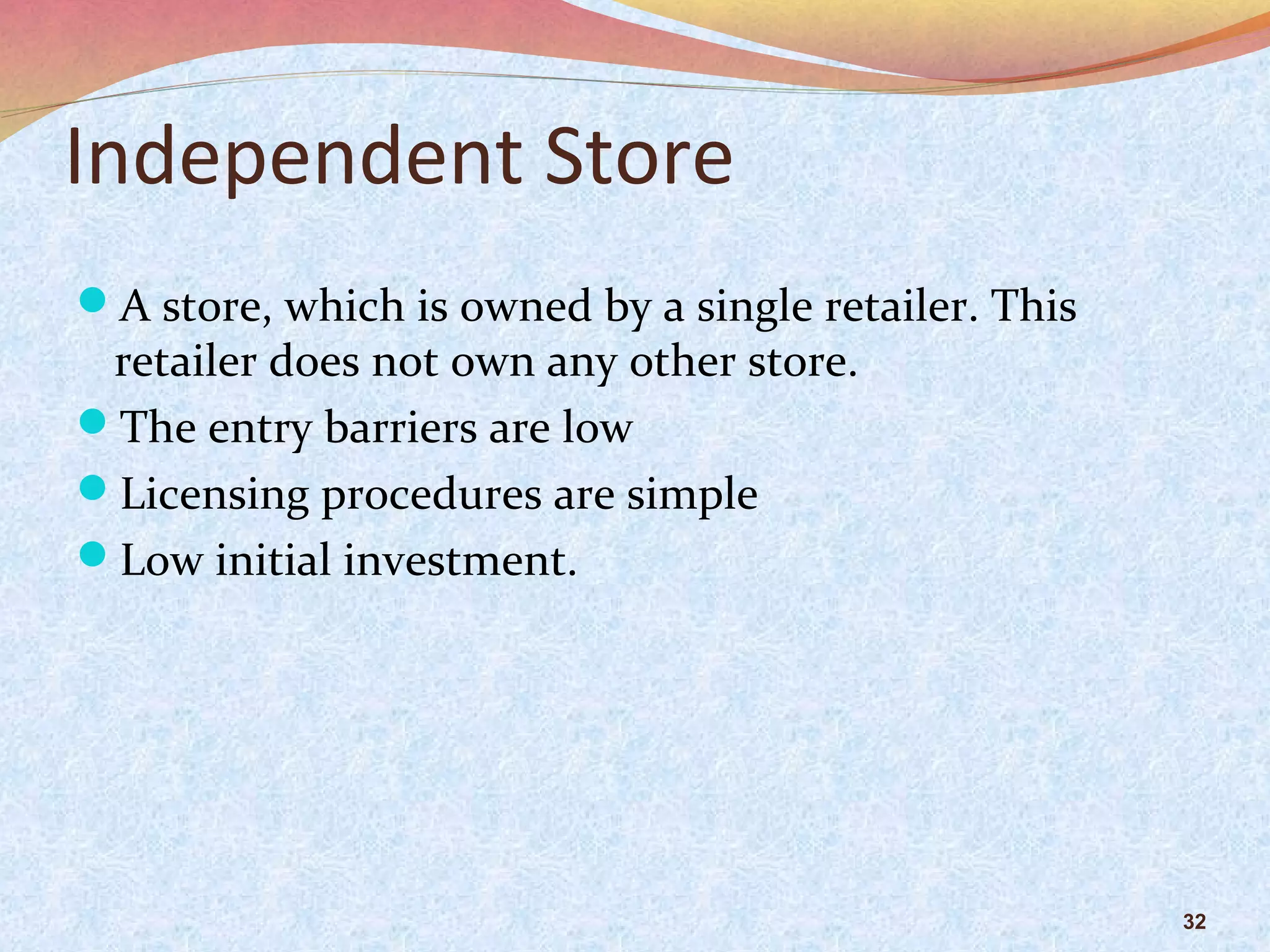 Retail Institutions | PPT