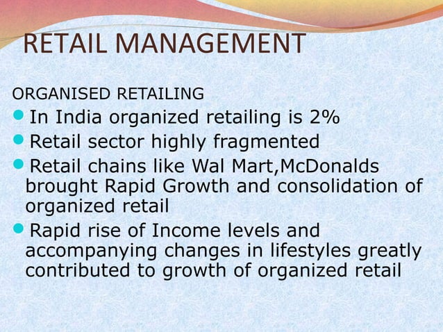 Retail Institutions | PPT | Retail Industry | Industries