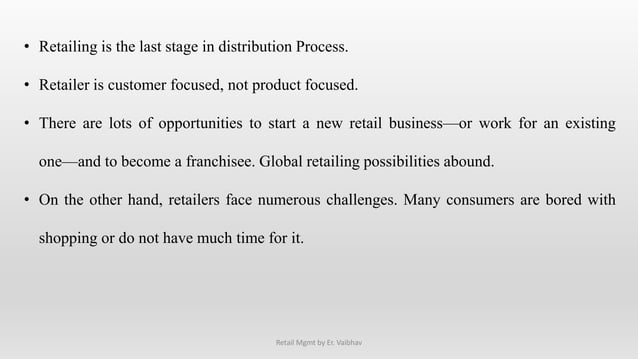 Introduction to Retail Management | PDF