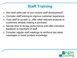 Retail know how for pharmacy | PDF