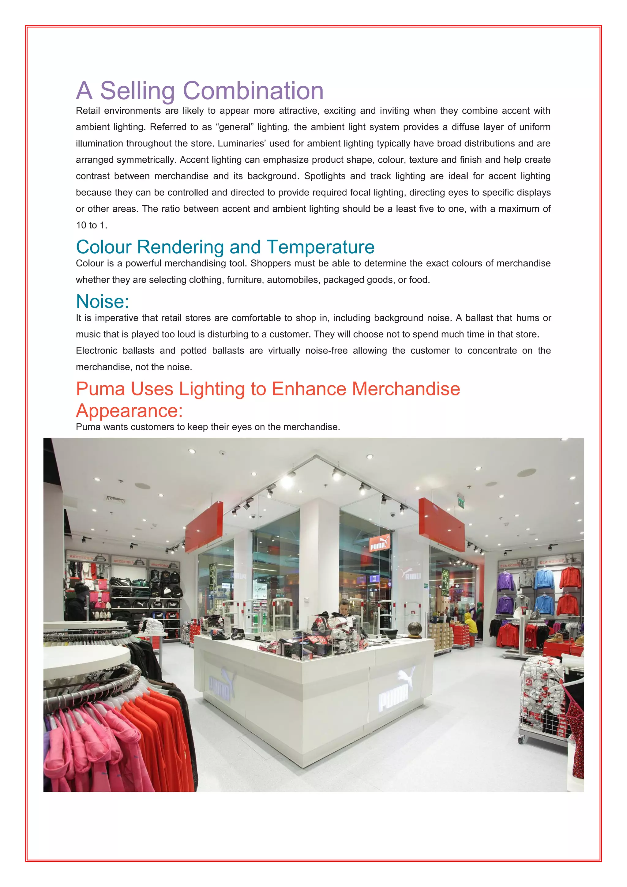 Retail lighting guide | PDF | Retail Industry | Industries