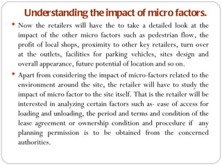 Retail location | PPT