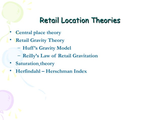 Retail location | PPT
