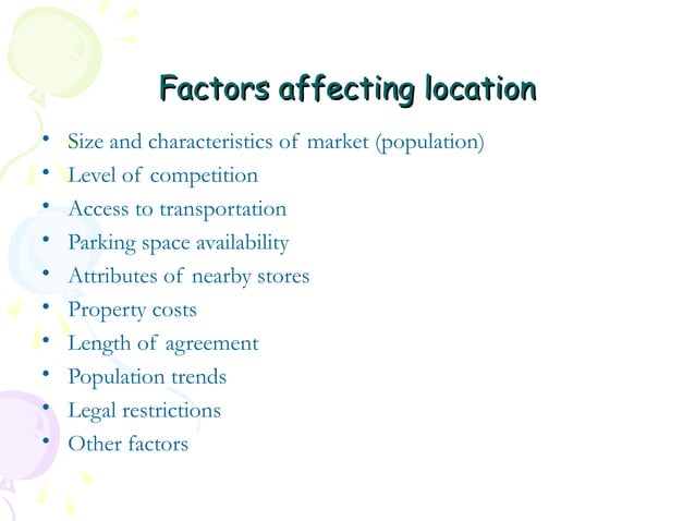 Retail location | PPT