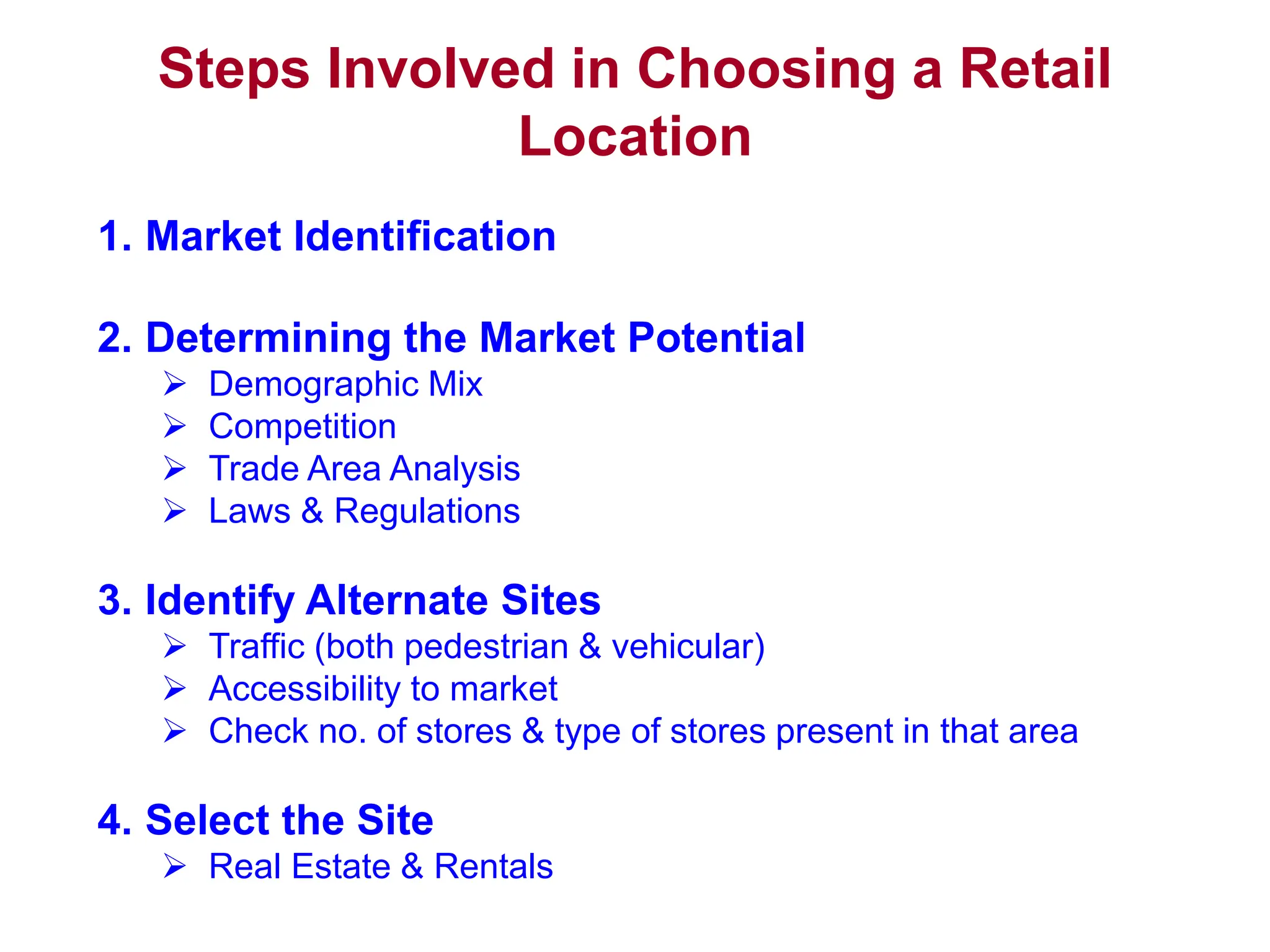 Retail Location & Layout Plan impotrtant | PPTX