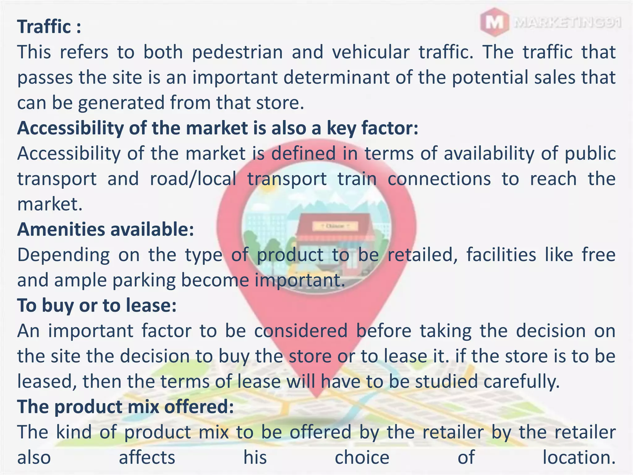 Retail location ppt | PPTX
