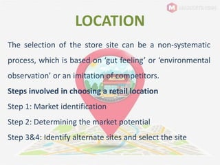 Retail location ppt | PPTX