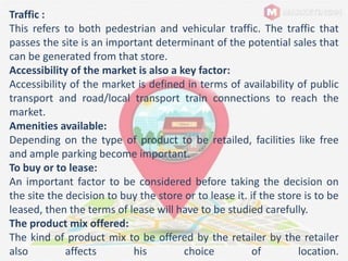 Retail location ppt | PPTX