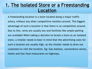 Retail locations | PPTX | Malls & Shopping Centers | Attractions