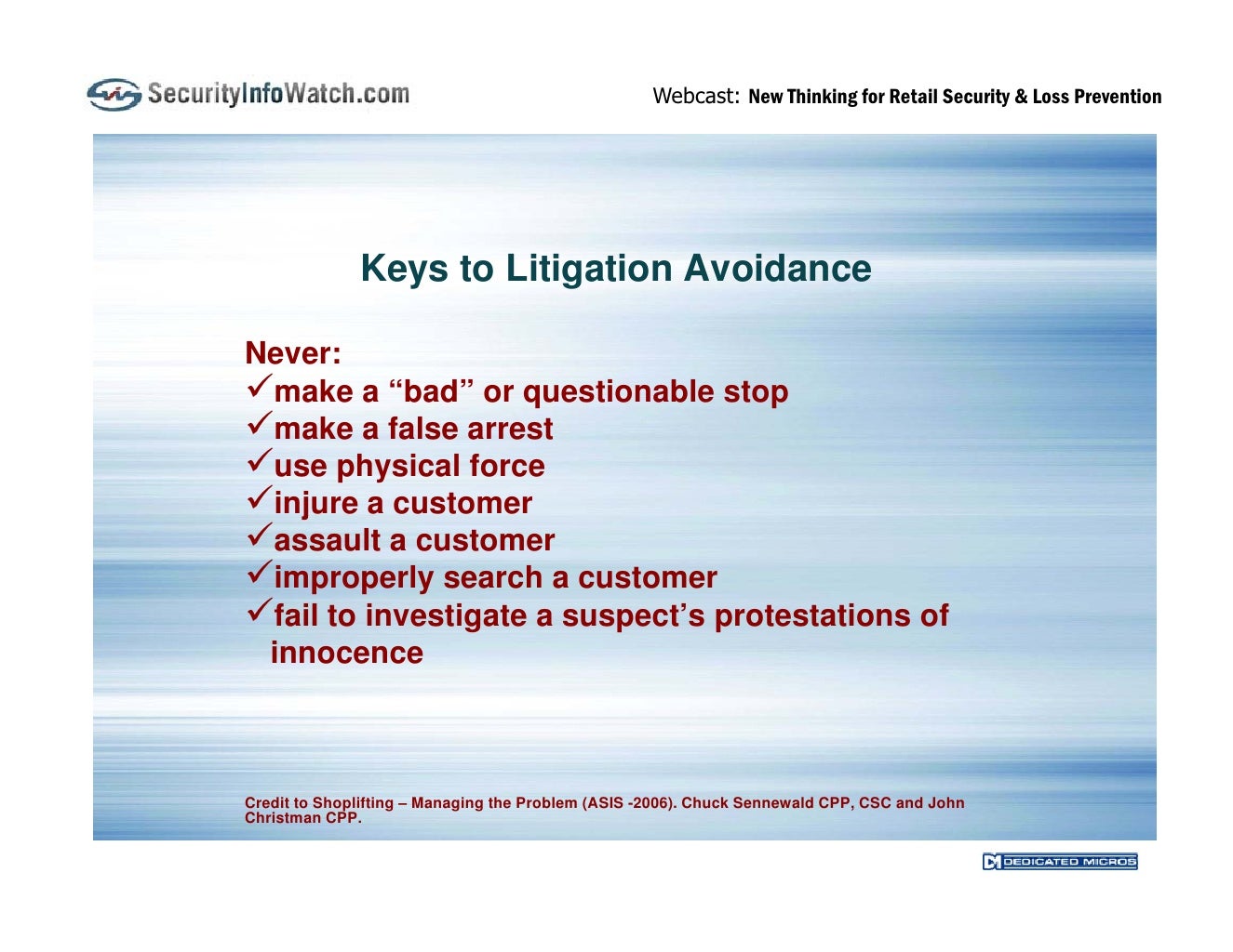 Retail Loss Prevention