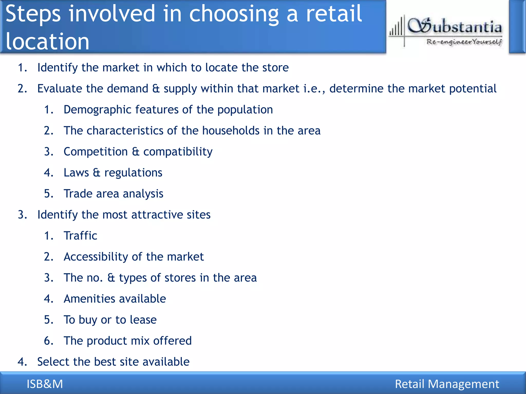 Retail management | PPTX