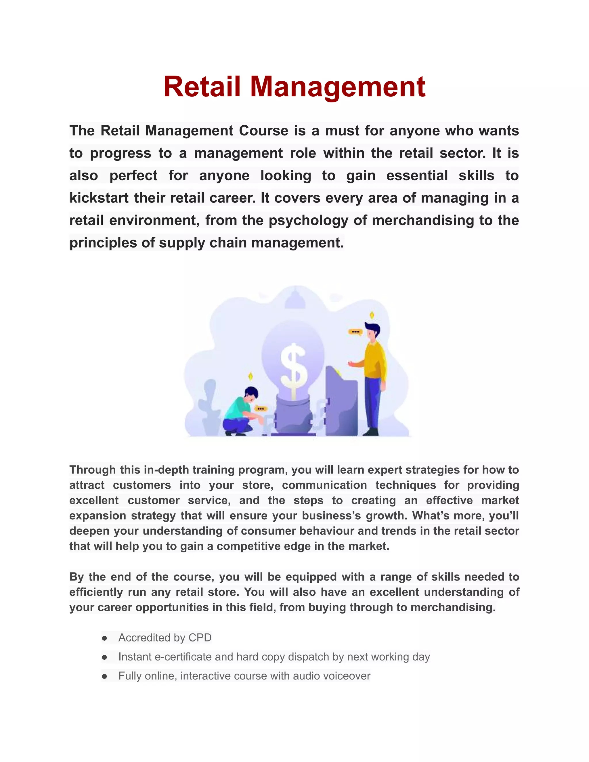 Retail management | PDF