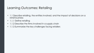 RetailManagement_01_Introduction to Retailing | PPTX
