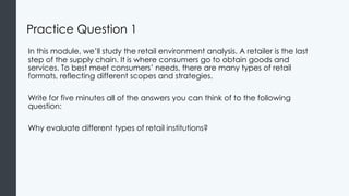 RetailManagement_02_Retail Environment Analysis | PPTX