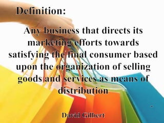 Retail management activity | PPTX