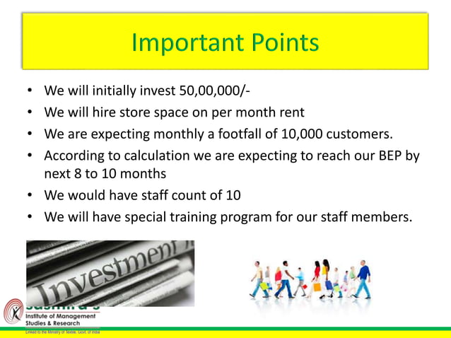 Retail management business plan | PPT