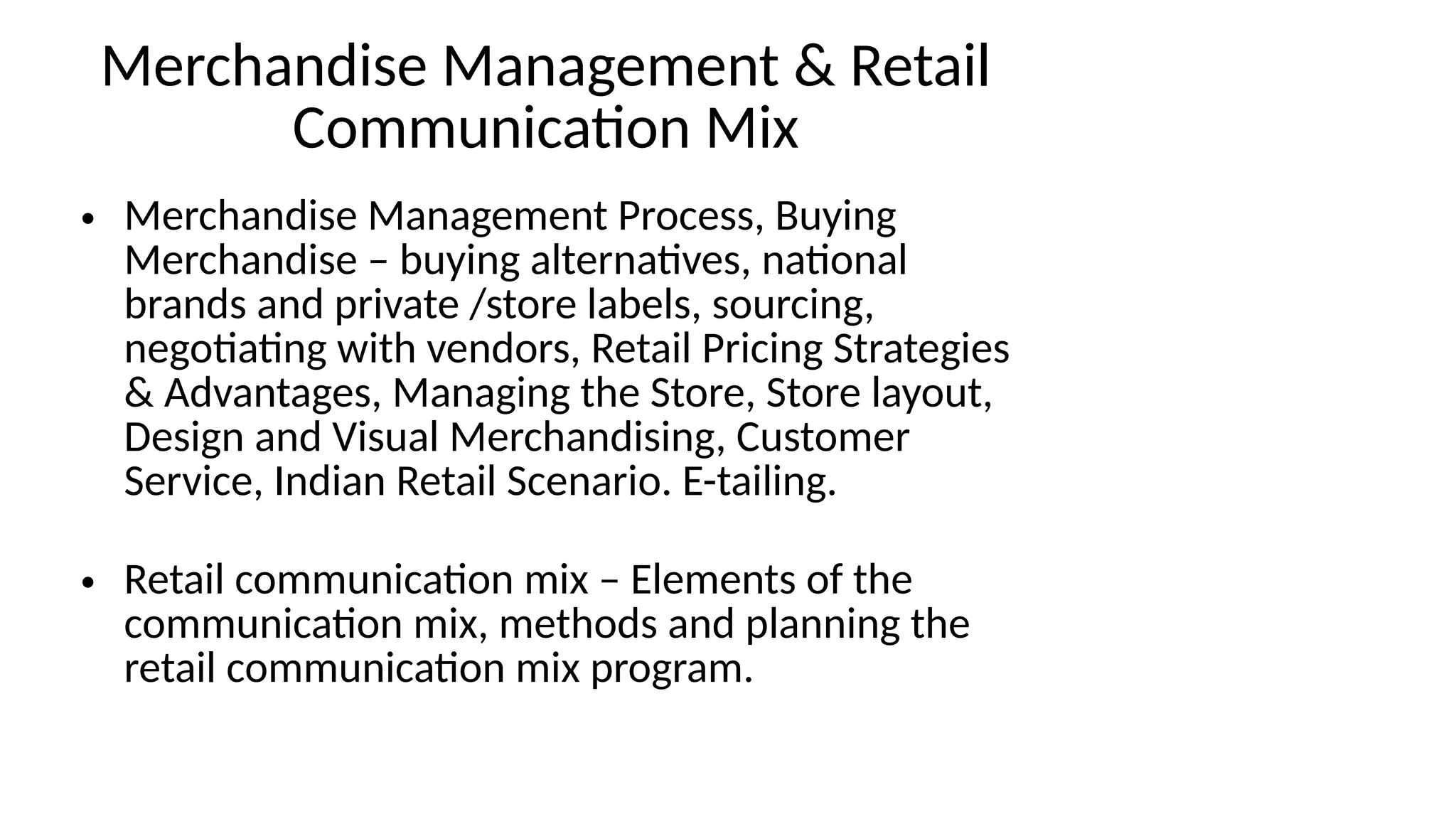 Retail Management_Module 3_Merchandise Management.pptx