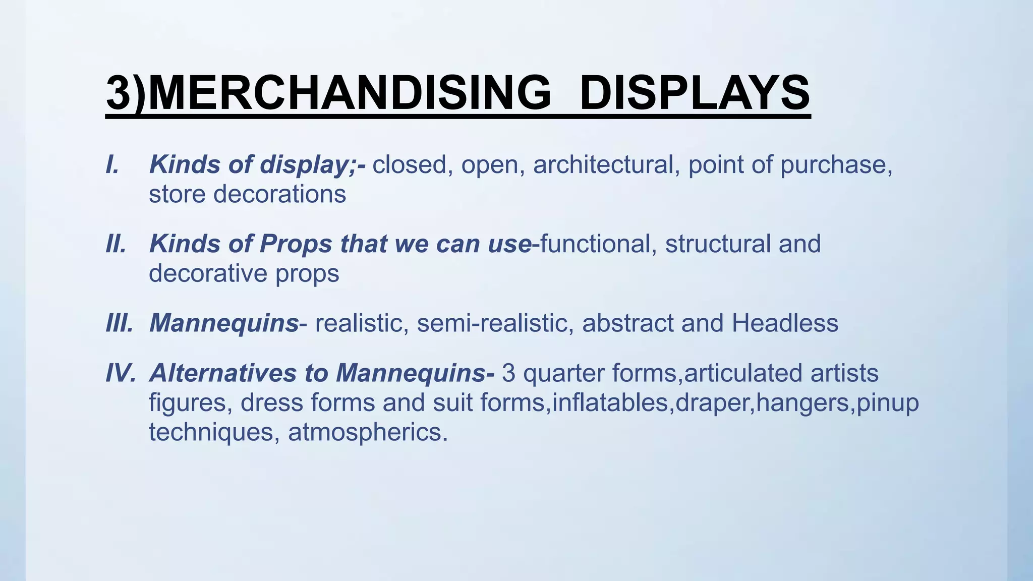 Retail management (Visual Merchandising) | PPTX