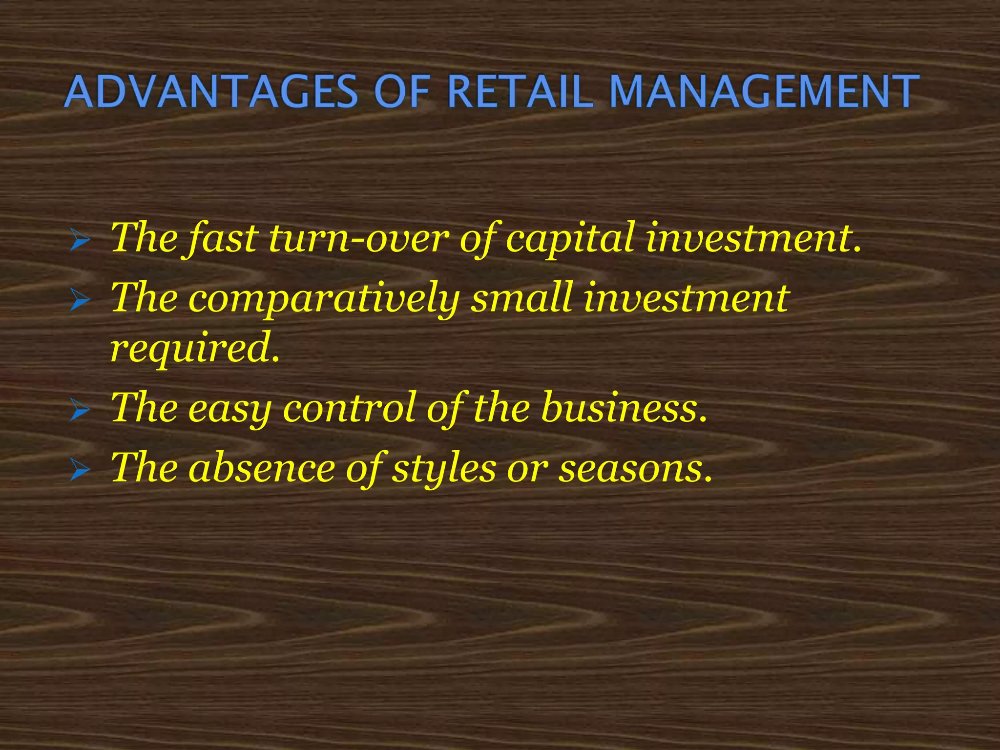 Retail management | PPT