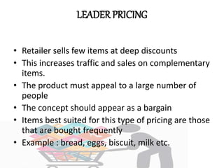 Pricing strategy of Retail stores | PPTX