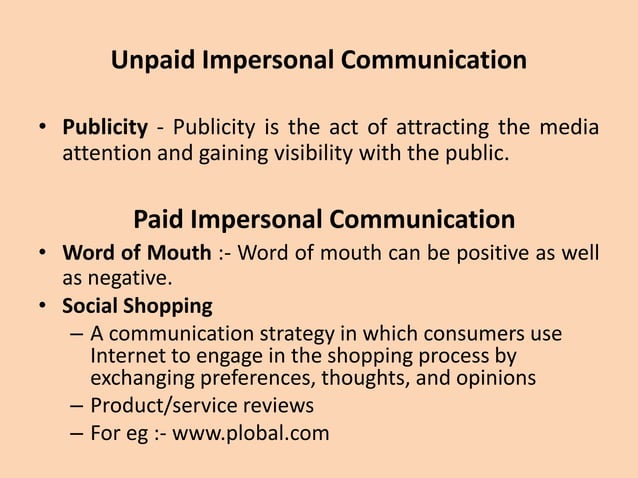 Retail marketing communication | PPTX