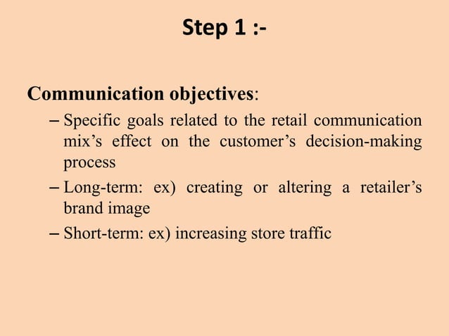 Retail marketing communication | PPTX