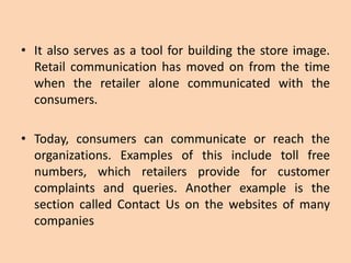 Retail marketing communication | PPTX