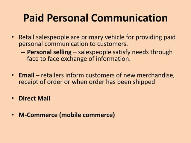 Retail marketing communication | PPTX