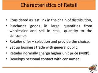 Retail marketing management - Introduction Unit 1 | PDF