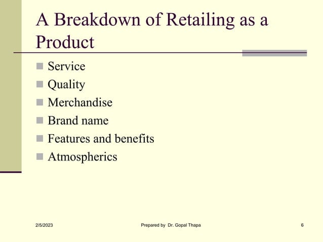 Retail marketing mix.ppt | Retail Industry | Industries