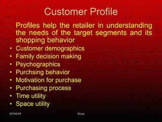 segmentation variables for retail stores | PPT