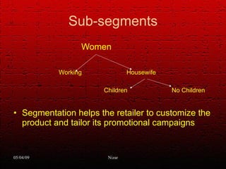 segmentation variables for retail stores | PPT