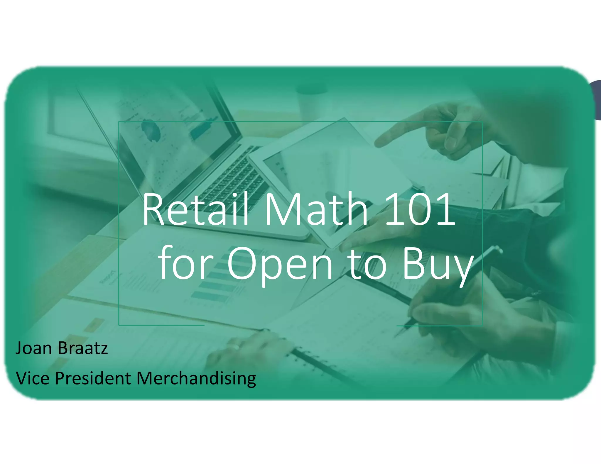Retail math 101 open to buy formulas | PPT