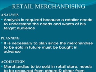 Retail Merchandising | PPT