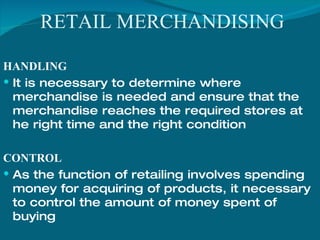 Retail Merchandising | PPT