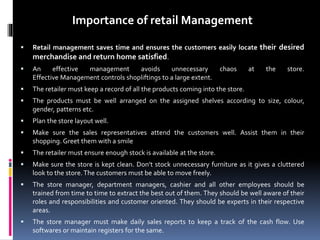 Retail Management | PPT