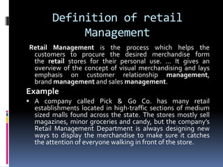 Retail Management | PPT