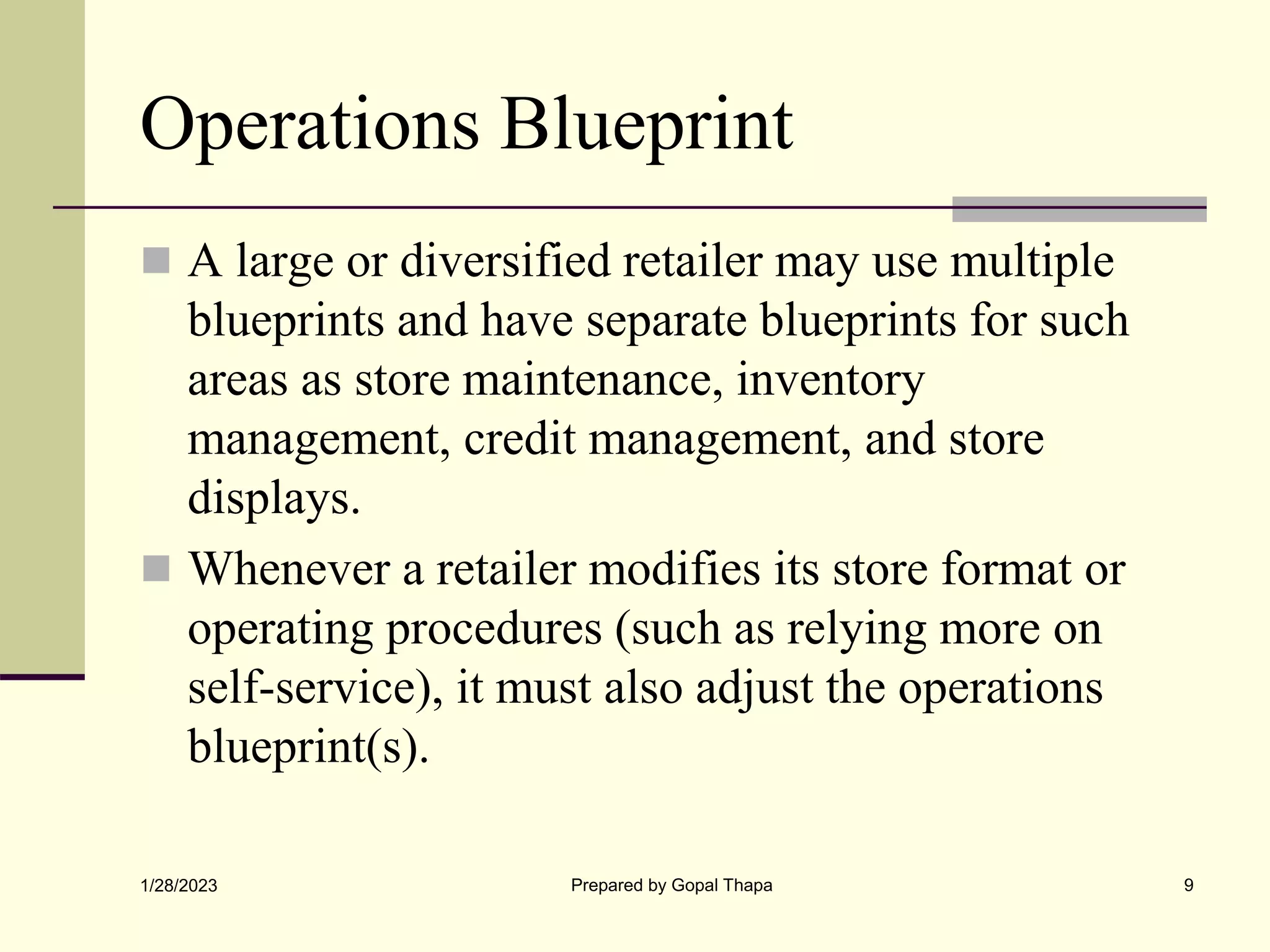Retail Operation Management | PPT