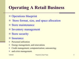 Retail Operation Management | PPT