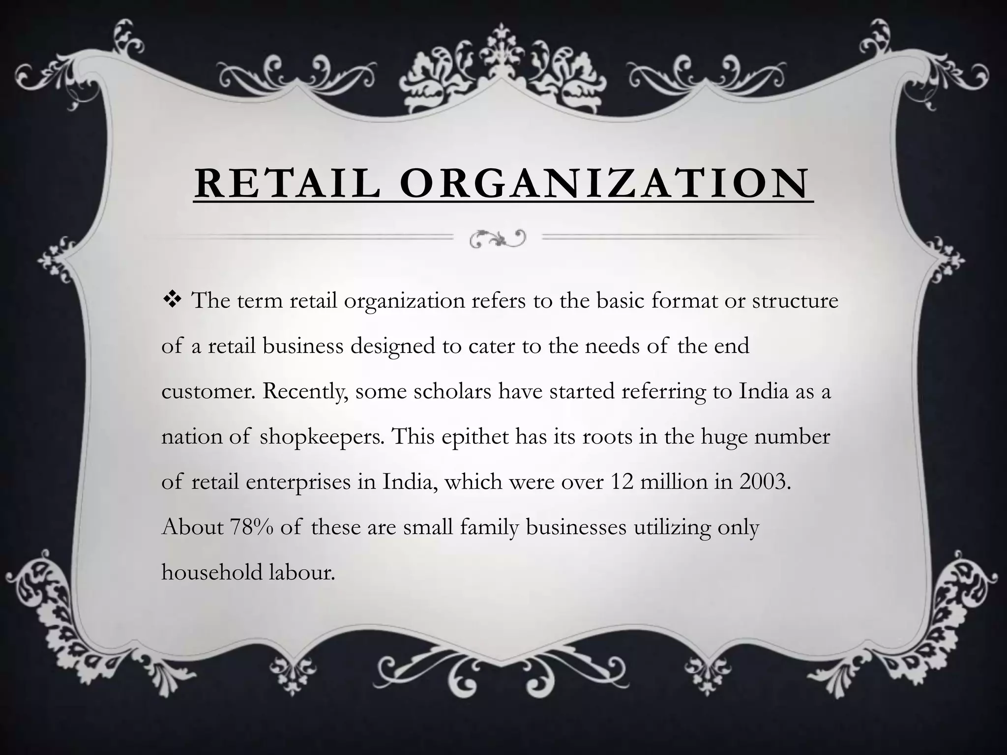 Retail organization and classification of retail units | PPTX