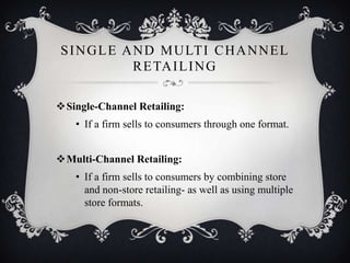 Retail organization and classification of retail units | PPTX