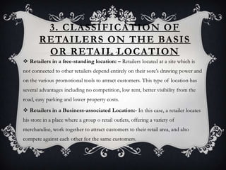 Retail organization and classification of retail units | PPTX