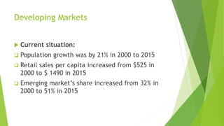 Retail overview, history, emergin retail markets | PPTX
