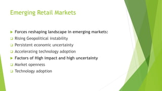 Retail overview, history, emergin retail markets | PPTX