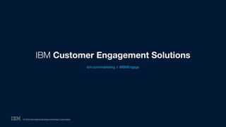 IBM Customer Engagement Solution - Retail industry | PPT
