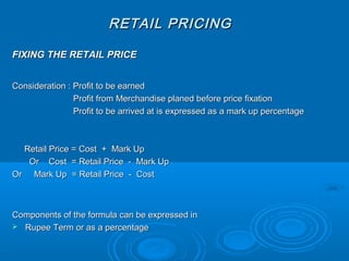 Retail Pricing | PPT | Retail Industry | Industries