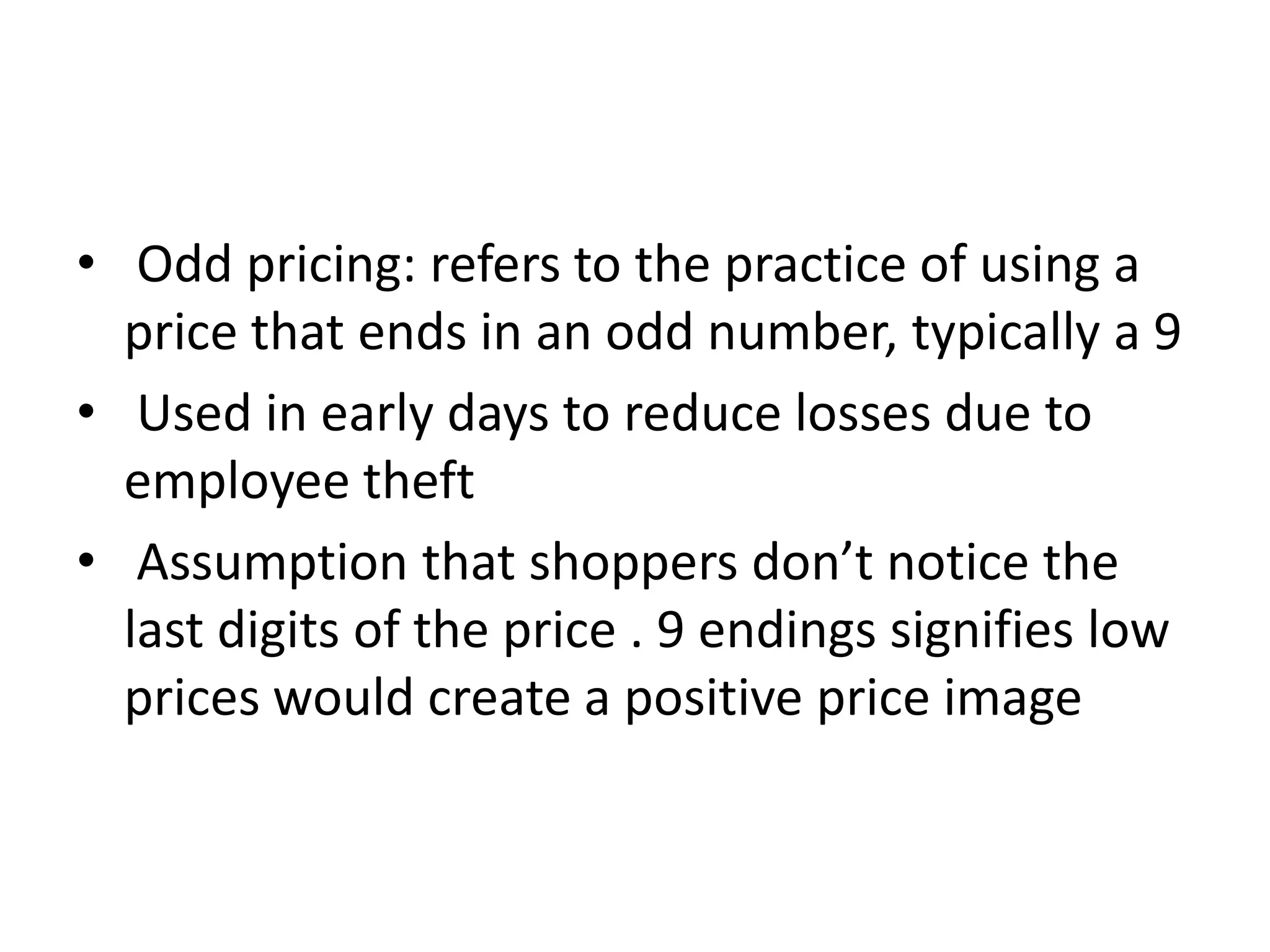Retail pricing | PPTX